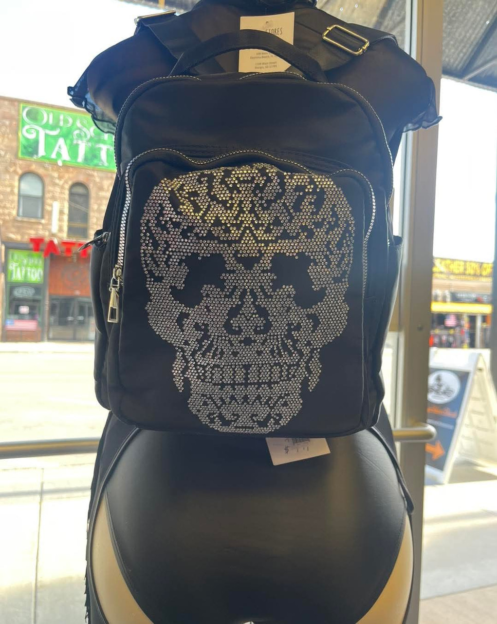 Bling Skull Backpack - One Sexy Biker Chick Store