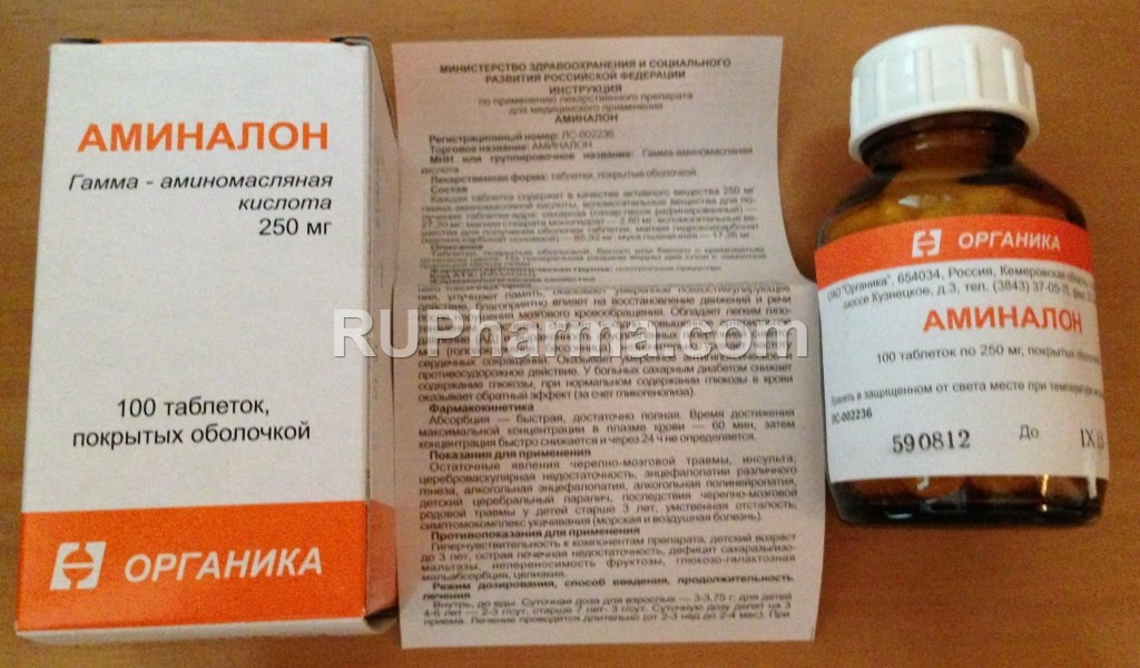 Buy pharmaceutical AMINALON® 250 mg/tab, 100 tabs