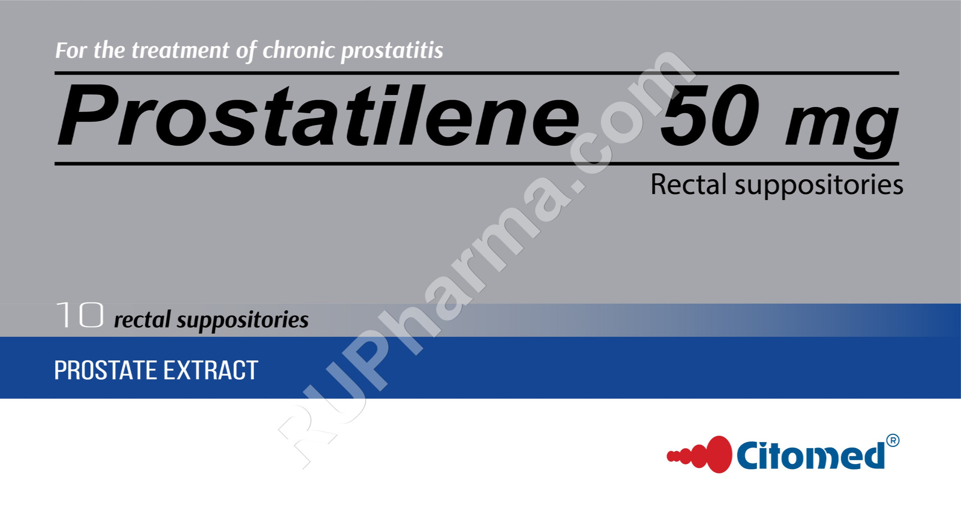 PROSTATILEN® Suppositories 50 mg/supp, 10 supps/pack