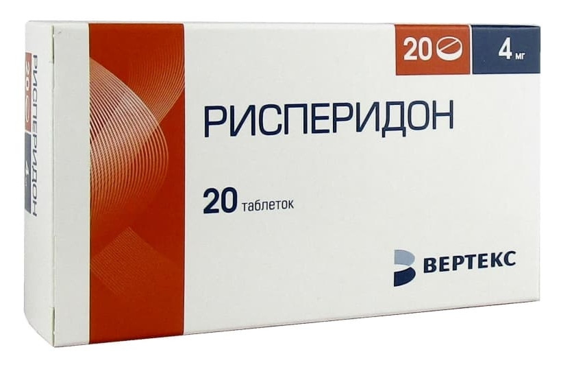 RISPERIDONE (Risperdal, Okedi) 1-4 mg/tab, 20 tabs/pack