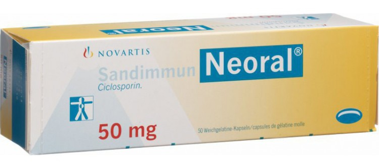 Buy SANDIMMUN NEORAL® (Cyclosporine) 25-100 mg/cap, 50 caps/pack