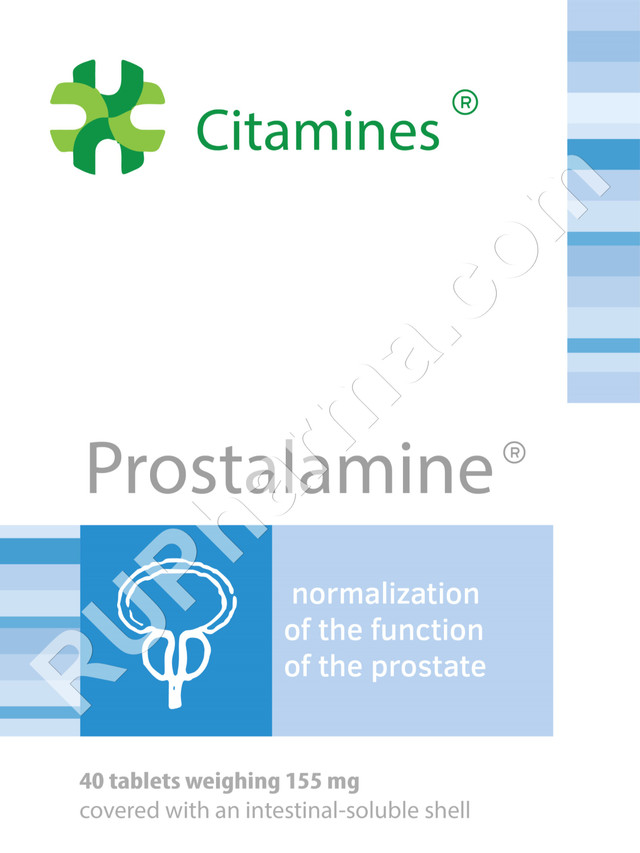 Buy PROSTALAMIN®, (Prostate bioregulator) 155 mg/tab, 40 tabs