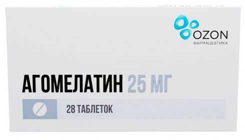 Buy AGOMELATINE 25 mg/tab, 28-98 tabs/pack