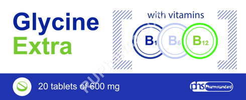 Buy GLYCINE EXTRA STRENGTH (Glycocoll) 20 tabs, 600 mg/tab