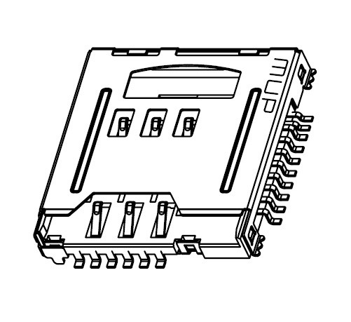 Micro SD Card Holder (Flap/Hinge Type) | Evelta