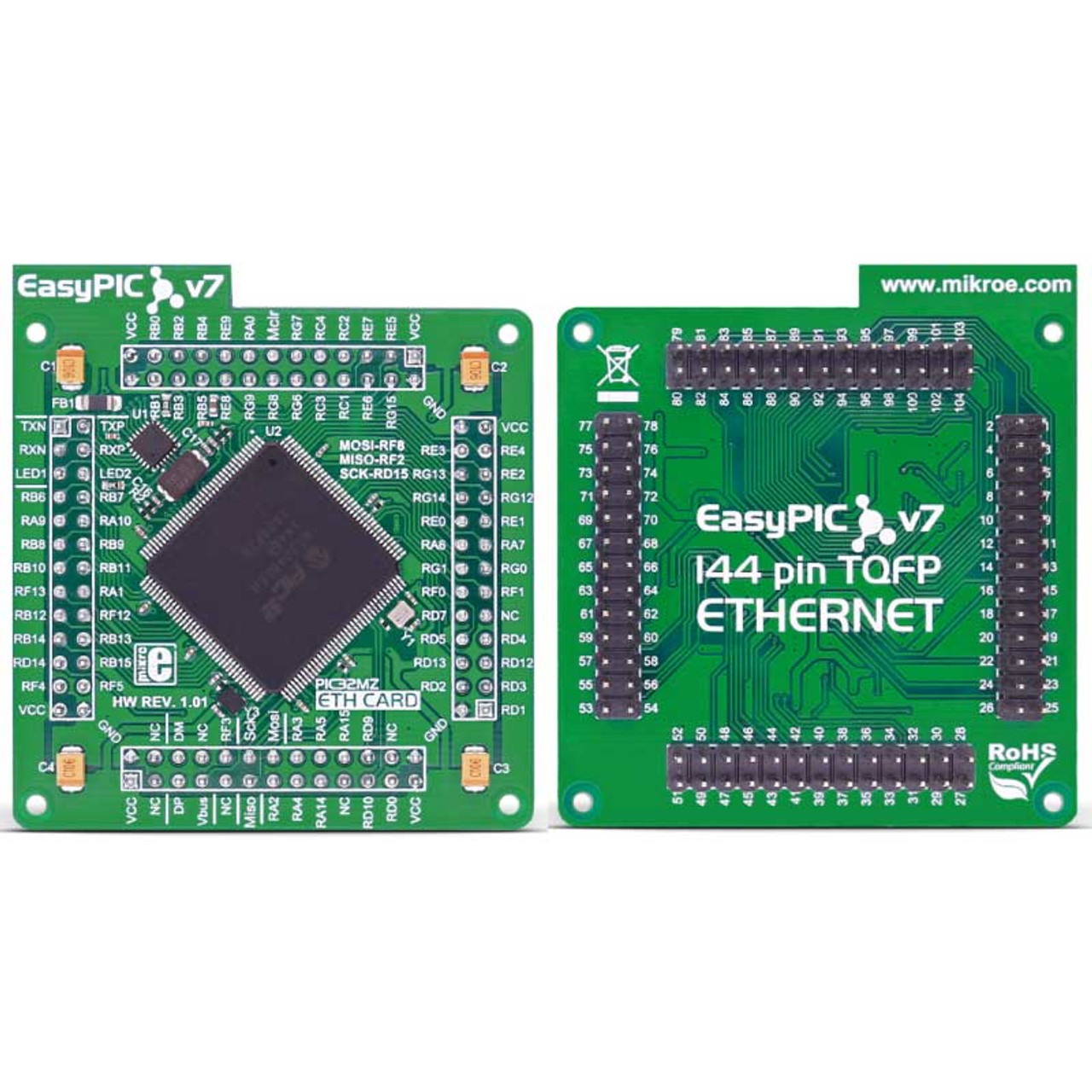 Buy MIKROE-4459 - MikroE | EasyPIC v7a Development Board | Evelta
