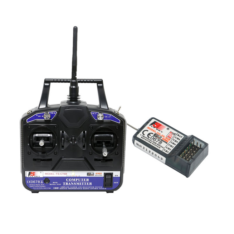 Buy FS-CT6B+R6B - FlySky | FS-CT6B 2.4GHz 6CH Transmitter PS/2 PPM with ...
