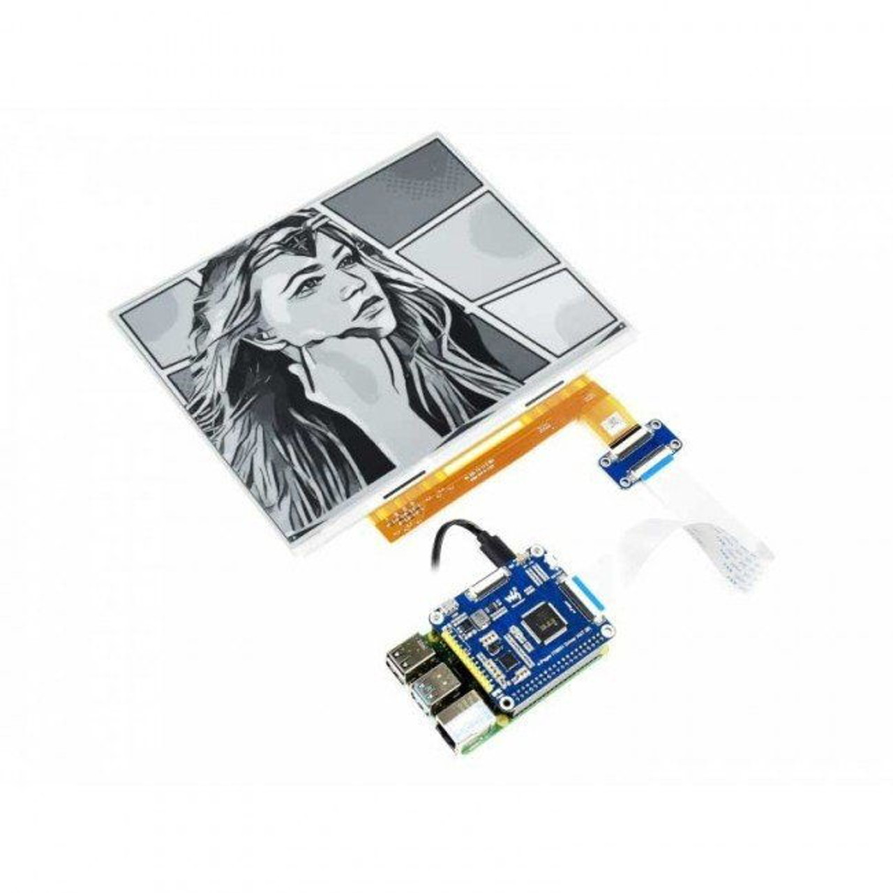 103 Inch Flexible E Ink Display Hat For Raspberry Pi 1872×1404