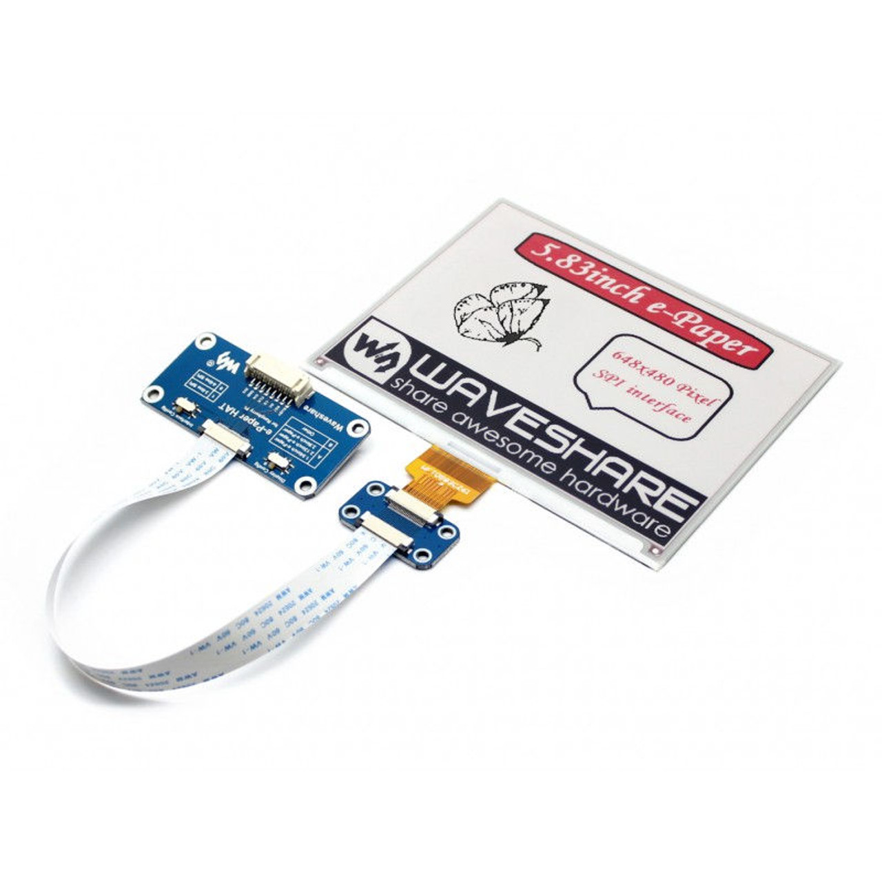 Buy Waveshare 583 Inch E Ink Display Hat For Raspberry Pi Evelta