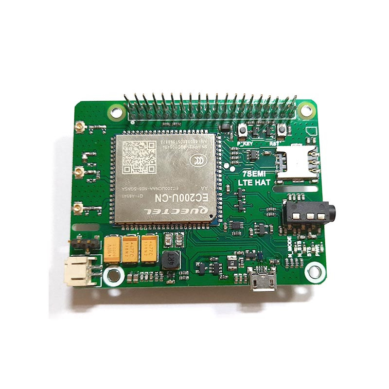 Buy 7Semi EC200U-CN 4G LTE GSM/GPRS GNSS Hat for Rasberry Pi | Evelta
