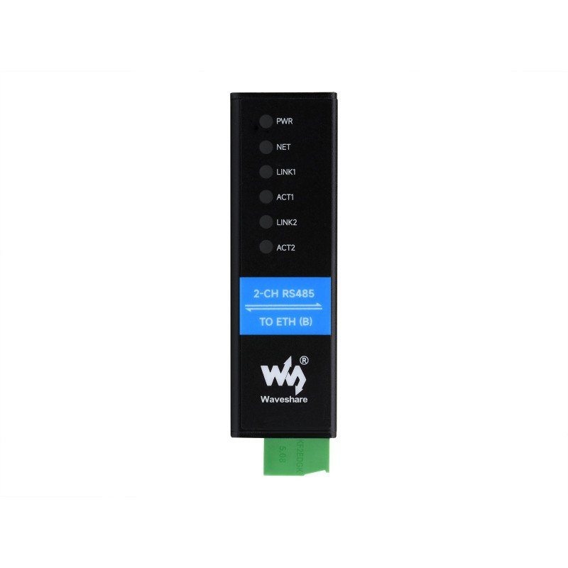 Buy waveshare 2-Ch RS485 to RJ45 Ethernet Serial Server | Evelta