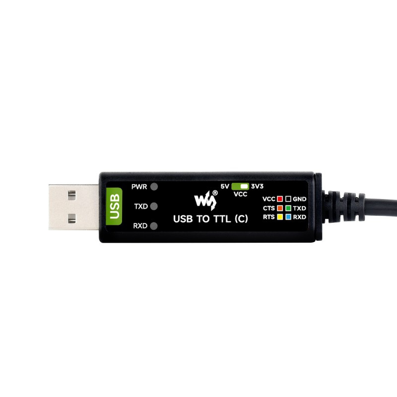 Buy Waveshare Industrial USB To TTL (C) 6pin Serial Cable, Original ...