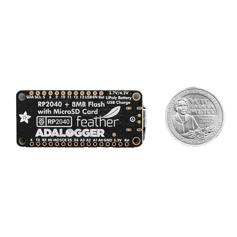 Buy Adafruit Feather RP2040 Adalogger - 8MB Flash with microSD Card ...