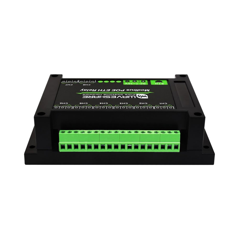 8-Channel Ethernet Relay Module with Modbus RTU and Modbus TCP Protocol ...