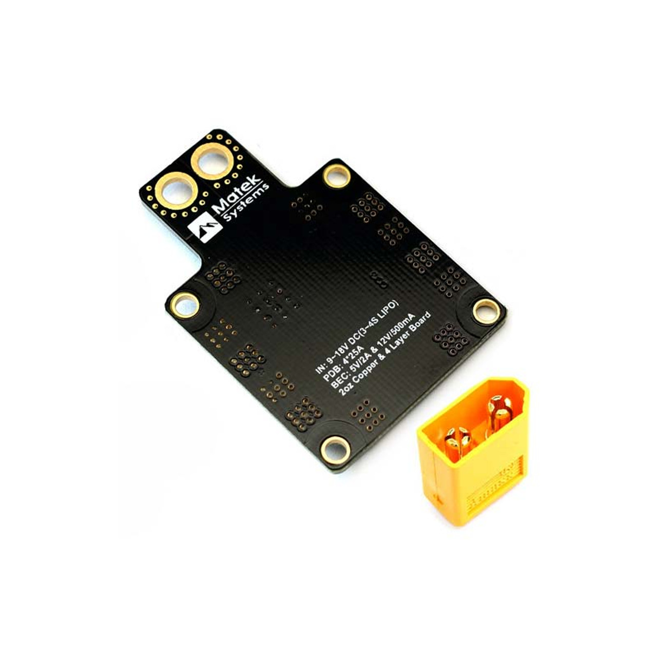 Buy Matek PDB-XT60 with BEC 5V & 12V Power Distribution Board | Evelta