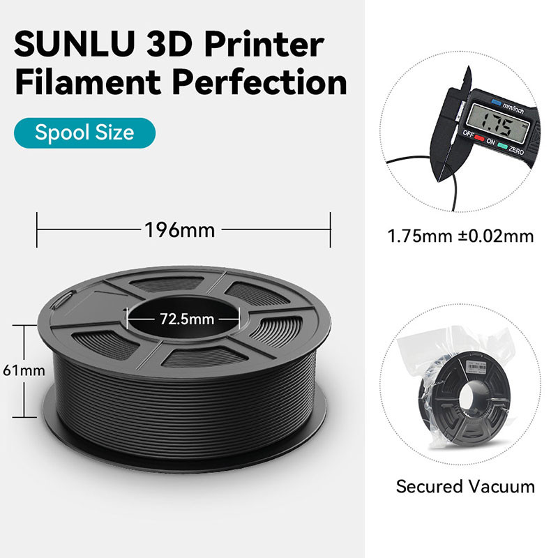 Buy Sunlu 1.75mm PLA+(PLA Plus) 3D Printer Filament 1KG | Evelta