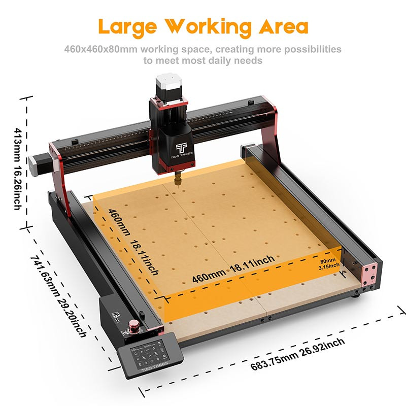 Buy TTC-450-Pro - TwoTrees | CNC Router Machine Twotrees TTC-450 PRO ...