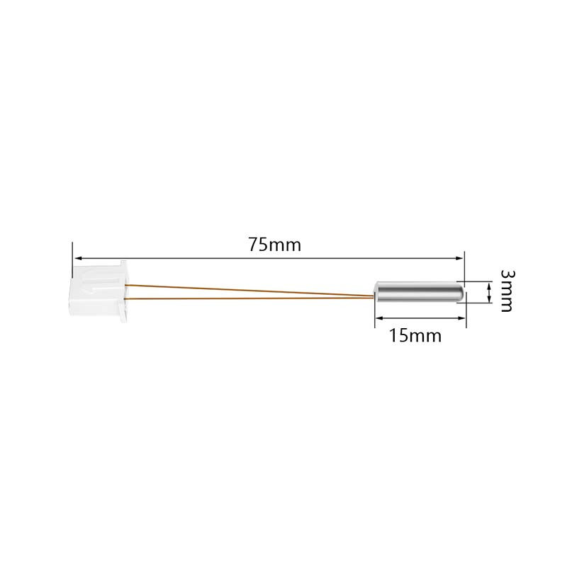 Buy 100K 3x15mm 3D Printer Thermistor Temperature Sensor XH2.54 ...