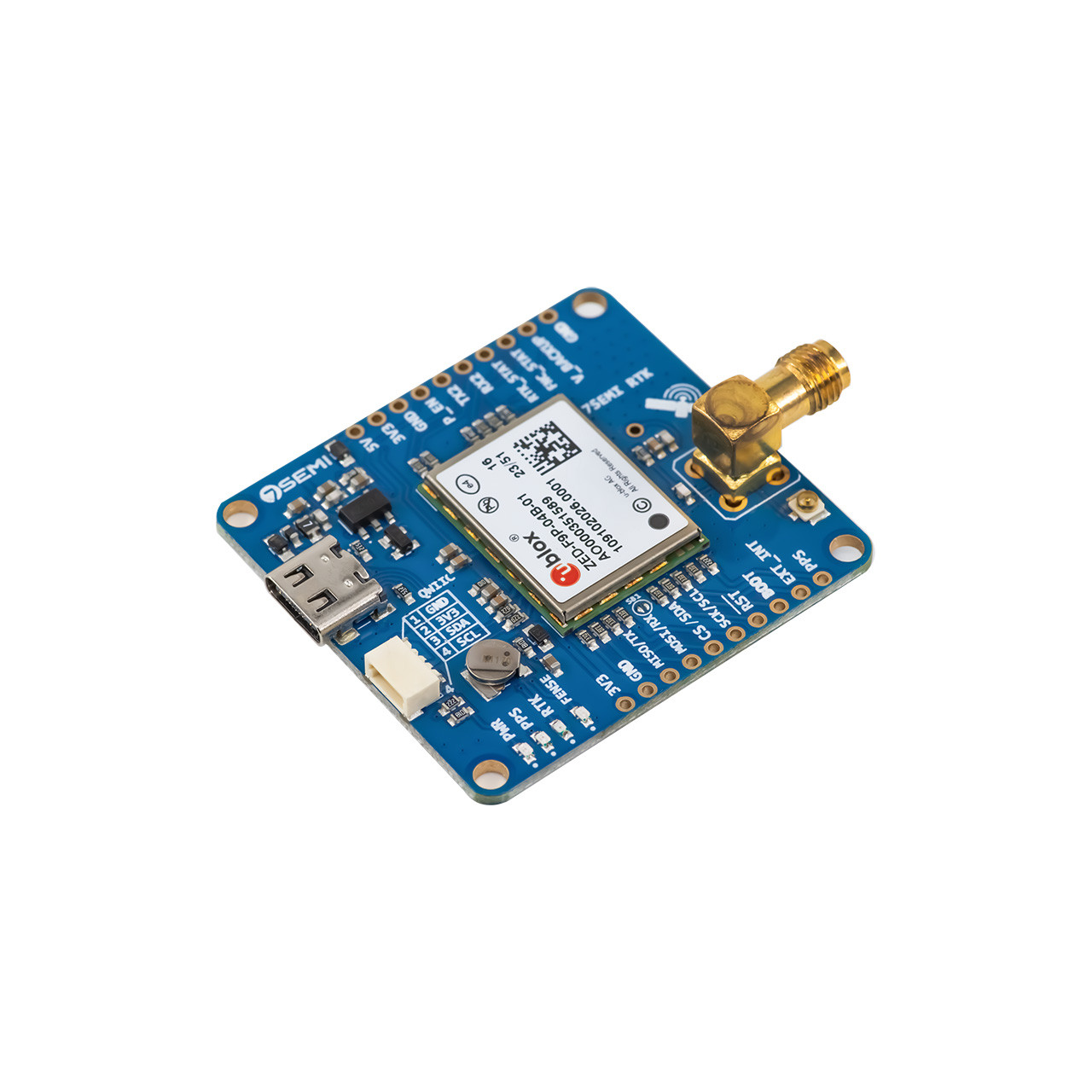 7Semi ZED-F9P Dual-band GNSS RTK SMA Modem - Centimeter-Level Accuracy