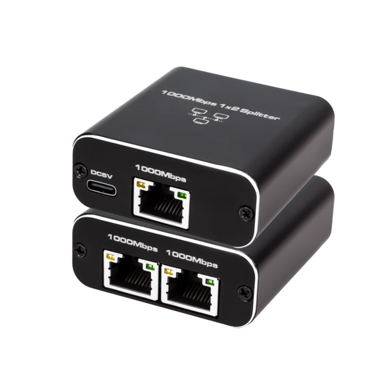 RJ45 Gigabit Ethernet Splitter 1000Mbps | 1 to 2 Out LAN Adapter for ...
