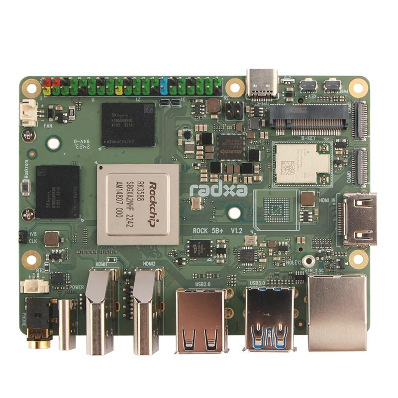 Radxa ROCK 5B+ RK3588 SBC with 8K Support, Dual 4K Display, WiFi 6 | Evelta