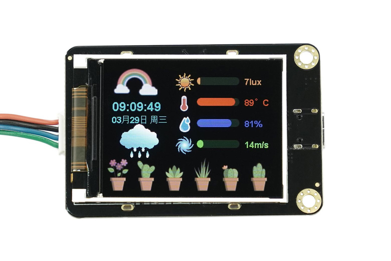 Gravity 2.0 Inch IPS Color Display – Serial I2C/UART Interface for ...