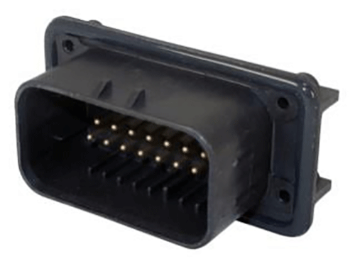 23-Pin Sealed Waterproof Male Automotive Connector | Panel Mount – Evelta