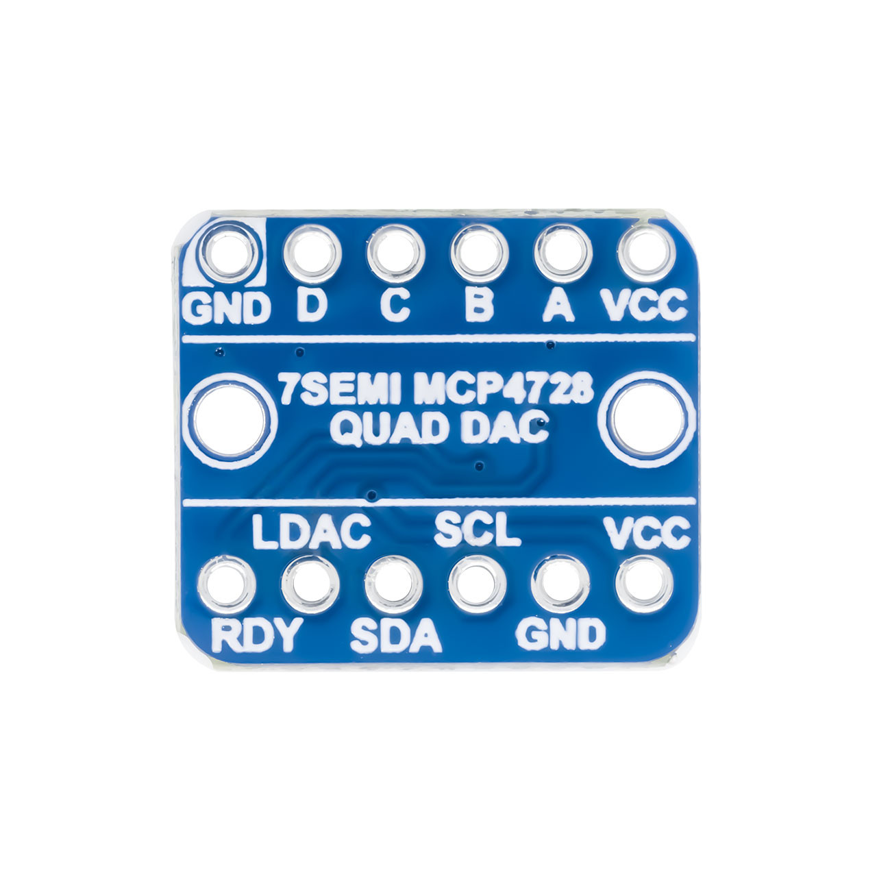 7Semi MCP4728 Quad DAC Module – 12-Bit I²C Digital-to-Analog Converter ...