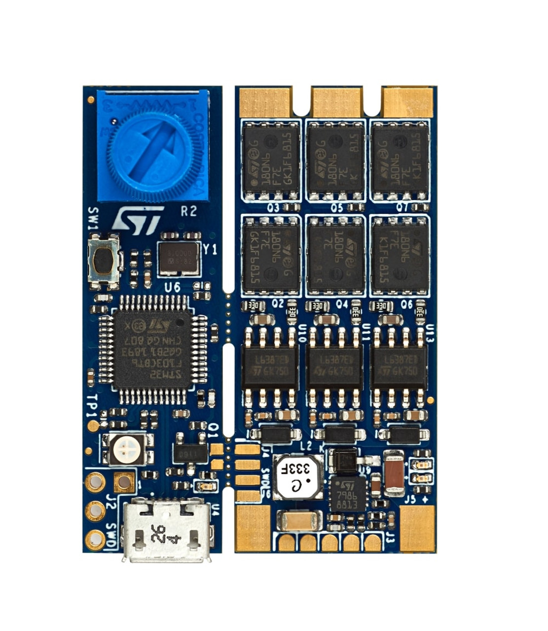 B-G431B-ESC1 STM32G431 MCU-Based ESC with FOC, UART/CAN, BEC – Ideal for UAVs & Robotics
