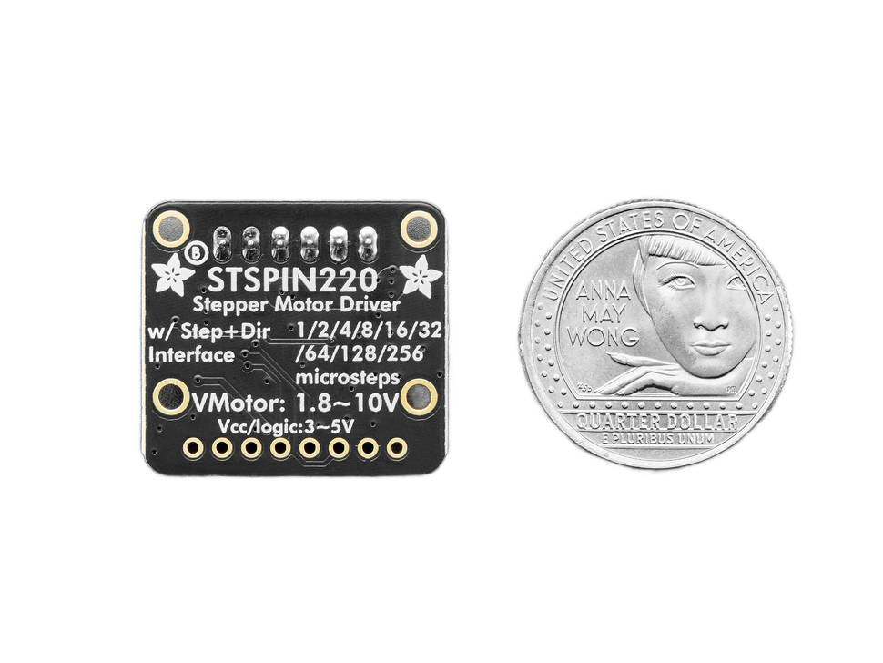 Adafruit STSPIN220 Stepper Motor Driver Breakout Board – 1/256 ...