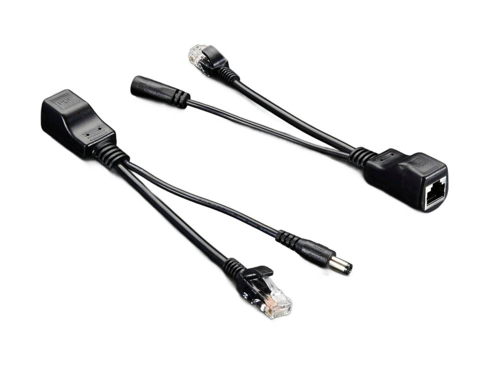 Passive PoE Injector Cable Set – Ethernet + Power for DIY Projects | Evelta