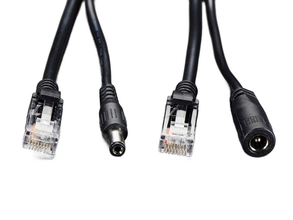 Passive PoE Injector Cable Set – Ethernet + Power for DIY Projects | Evelta