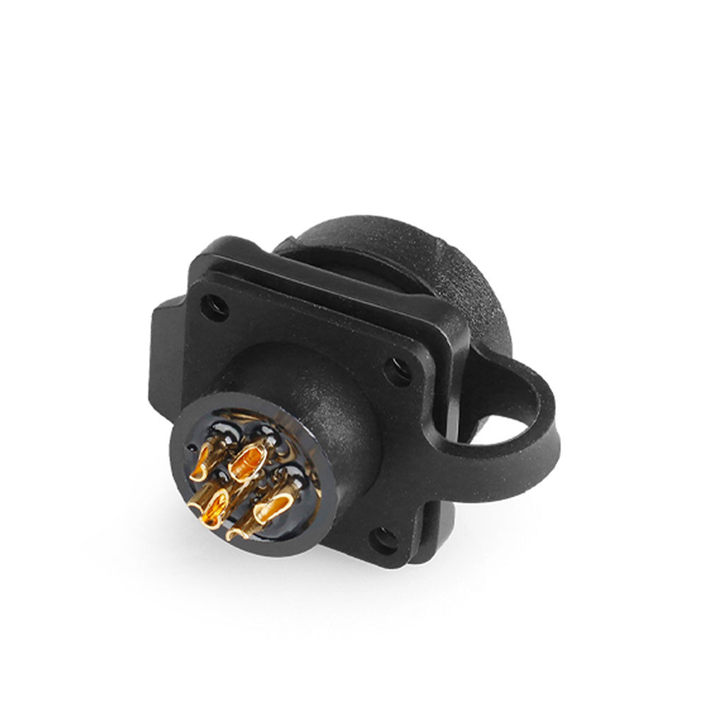 LP-12 5A Industrial Circular Plastic Waterproof Power Connector Male ...
