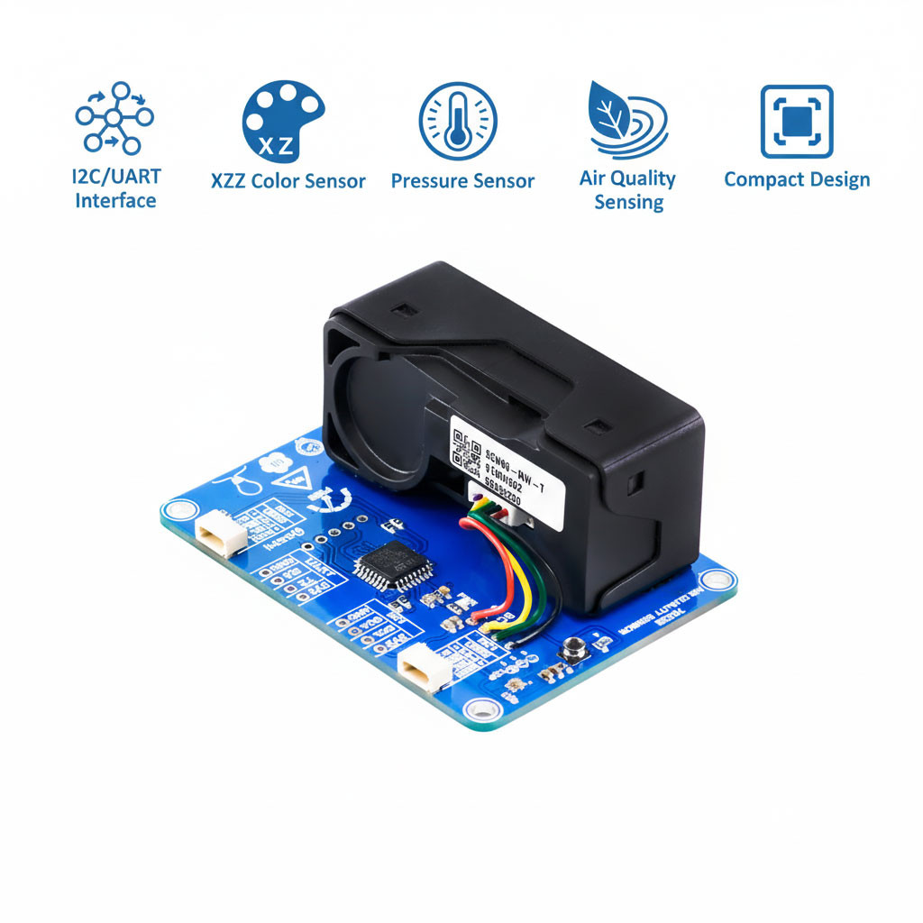 7Semi Air Quality and Environmental Sensor Board with STM32G0 SEN66 ...