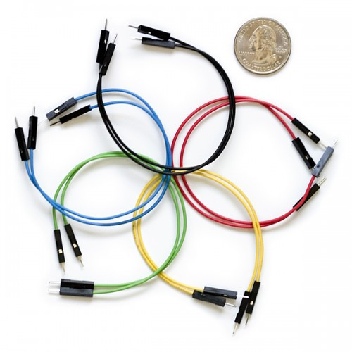 1 Pin Jumper Wire (Male) - Pack of 10 | Evelta