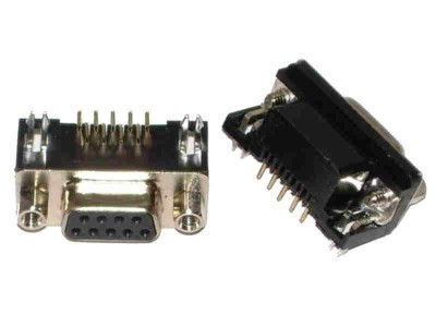 9Pin RS232 DB9 Female Connector Right Angle | Evelta