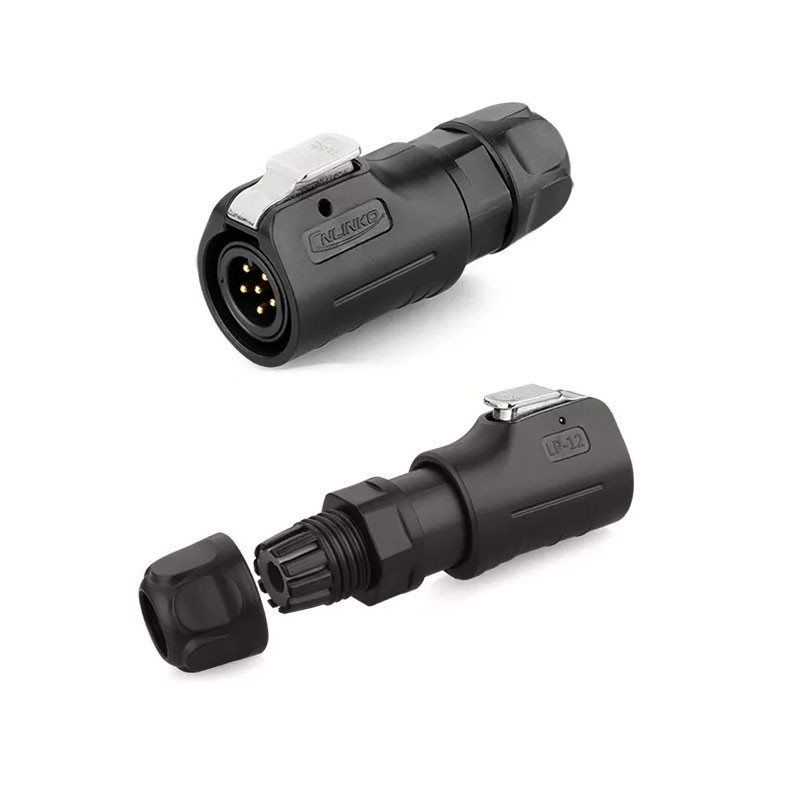 LP-12-C06PE-02-001 - Linko Electric | 5A 6Pin Male Power Connector | Evelta