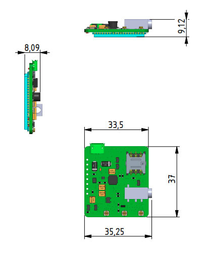 Buy 7Semi EC200U-CN LTE 4G GNSS Tiny Modem | Evelta