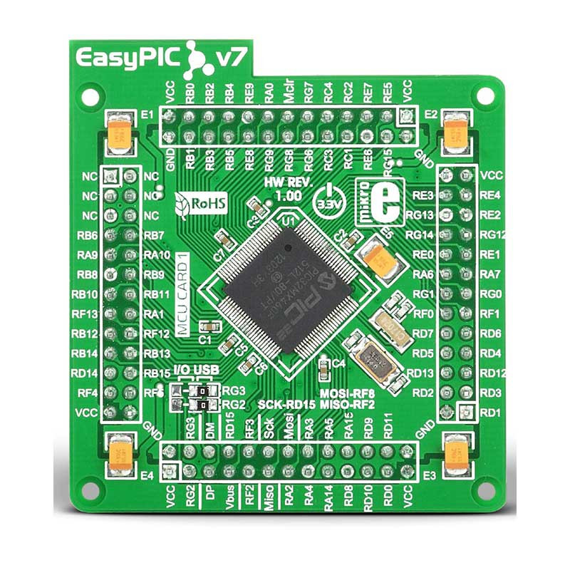 Buy MIKROE-4459 - MikroE | EasyPIC v7a Development Board | Evelta