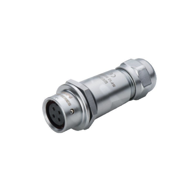 Buy 2 Pin SF12 Female IP67 Waterproof Solder Silver Cable Connector ...