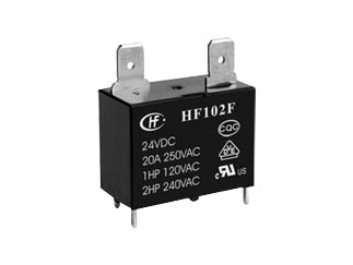 HF102F/12VDC, Hongfa HF102F Series 20A SPST 12VDC PCB Mount Miniature ...