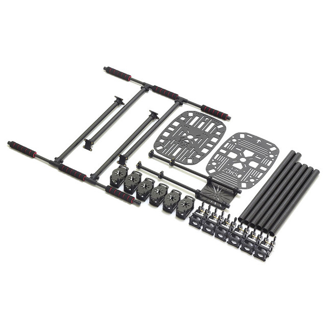 Buy ZD850 Full Carbon Fiber Hexa-Rotor Frame With Unflodable Landing ...
