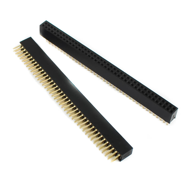 2x40 Pin 2.54mm Pitch Female Berg Strip Straight | Evelta