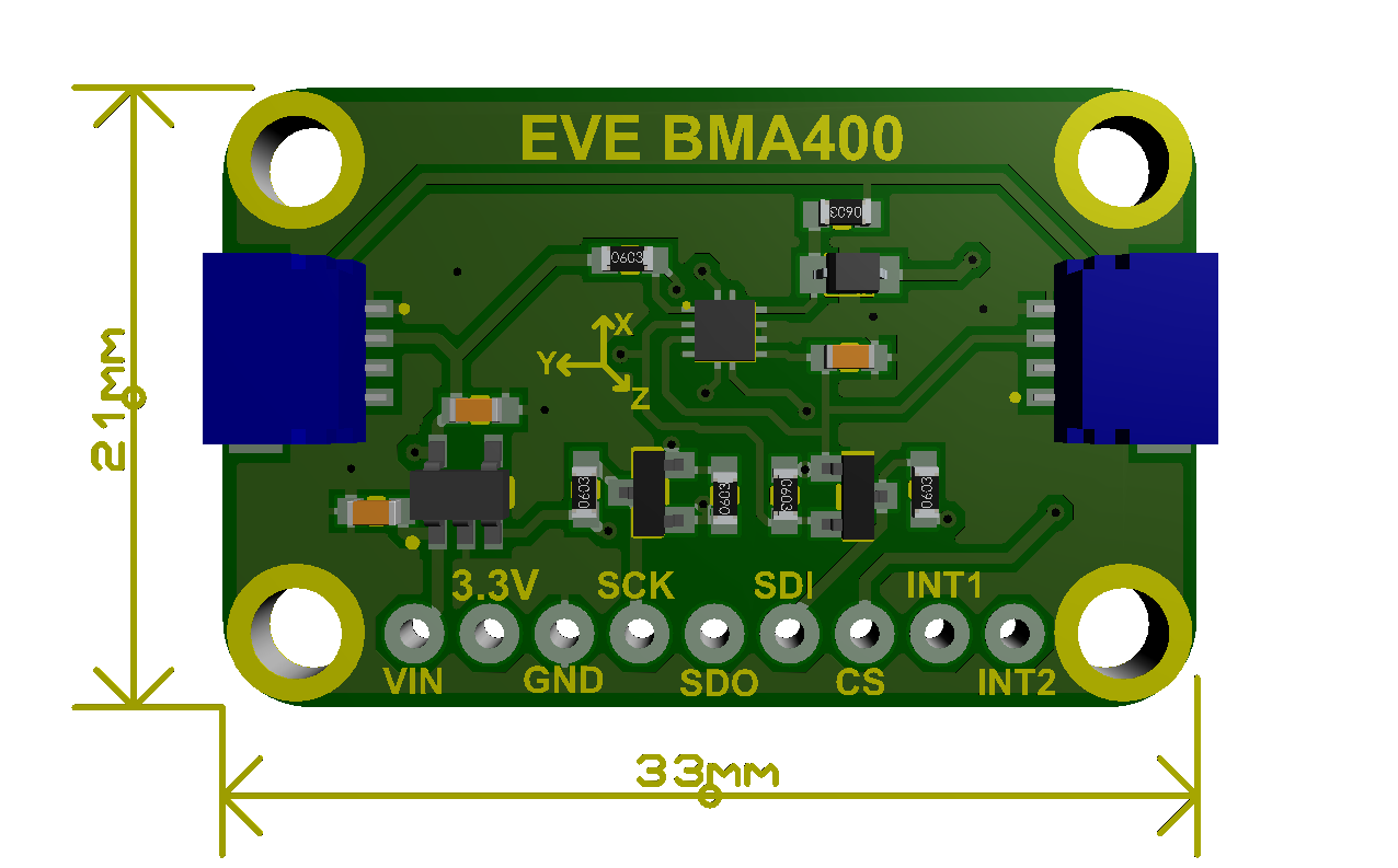 Buy Bma400 3 Axis Digital Accelerometer Breakout Stemma Qt Qwiic At Best Price 7semi