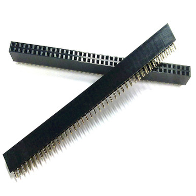 2x40 Pin 2.54mm Pitch Female Berg Strip Straight | Evelta