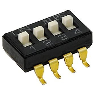 DIP Switch ON OFF 4P 4 Top Slide 0.1A 50V - SSGM640200