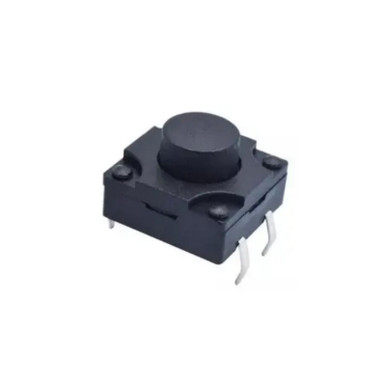 Buy 4 pin Round Button SPST Straight Tactile Switch 12V 50mA 6.2x6.2x4 ...