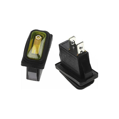 Buy Micro Rocker Switch Waterproof, 2 Pin, ON-OFF Online | KCD3-101W-Y ...