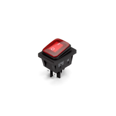 Buy Illuminated Waterproof Rocker Switch DPST, 4Pin Online | KCD2-201NW ...