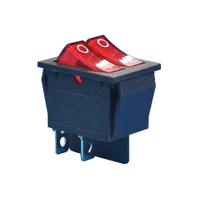 Buy Dual Rocker Switch DPST 4 Pin Online | KCD2-2101 - Daier | Evelta